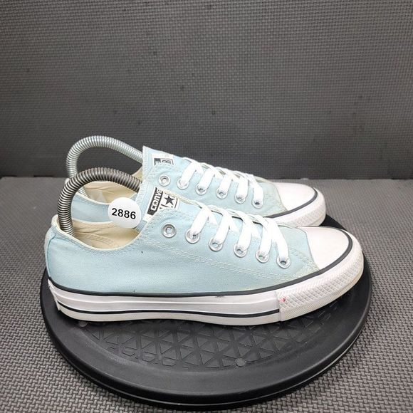 Converse | Shoes | Womens Sz 7 Light Blue White Converse Canvas Low Top ...